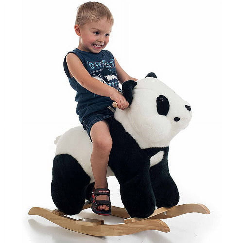 Happy Trails Plush Rocking Animal, Panda Bear - Walmart.com
