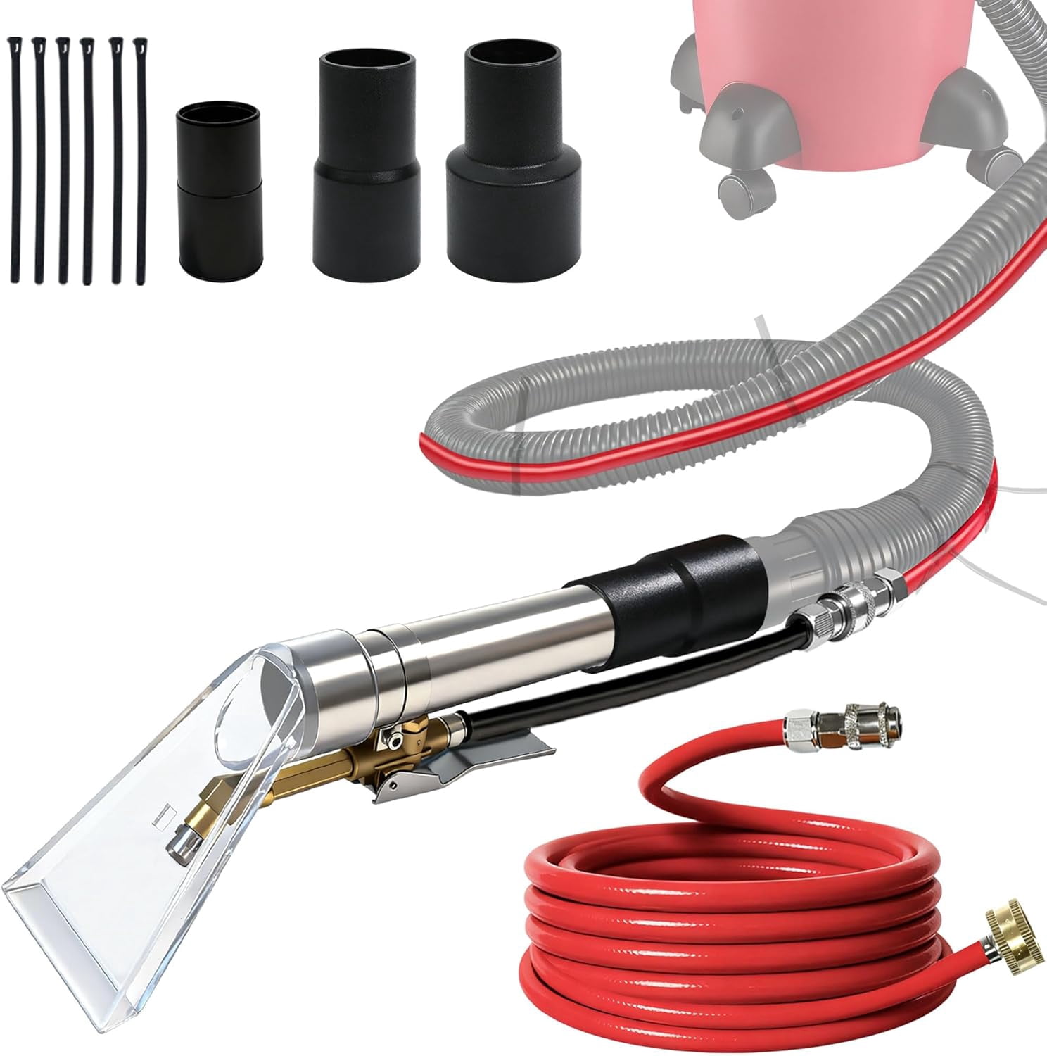 Happy Tree 25ft Shop Vac Extractor Hose Kit – Universal Fit for Wet/Dry ...