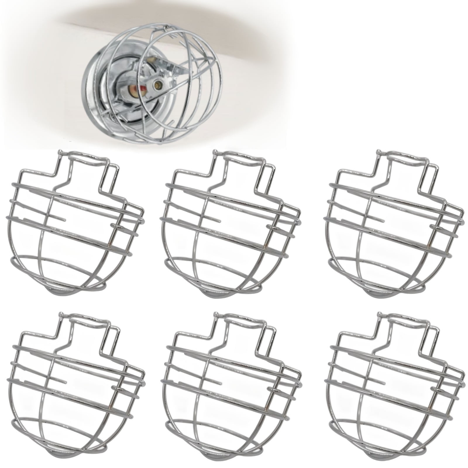 Happy Tree (6 Pack) Fire Sprinkler Head Guard Cage for 1/2" Recessed ...