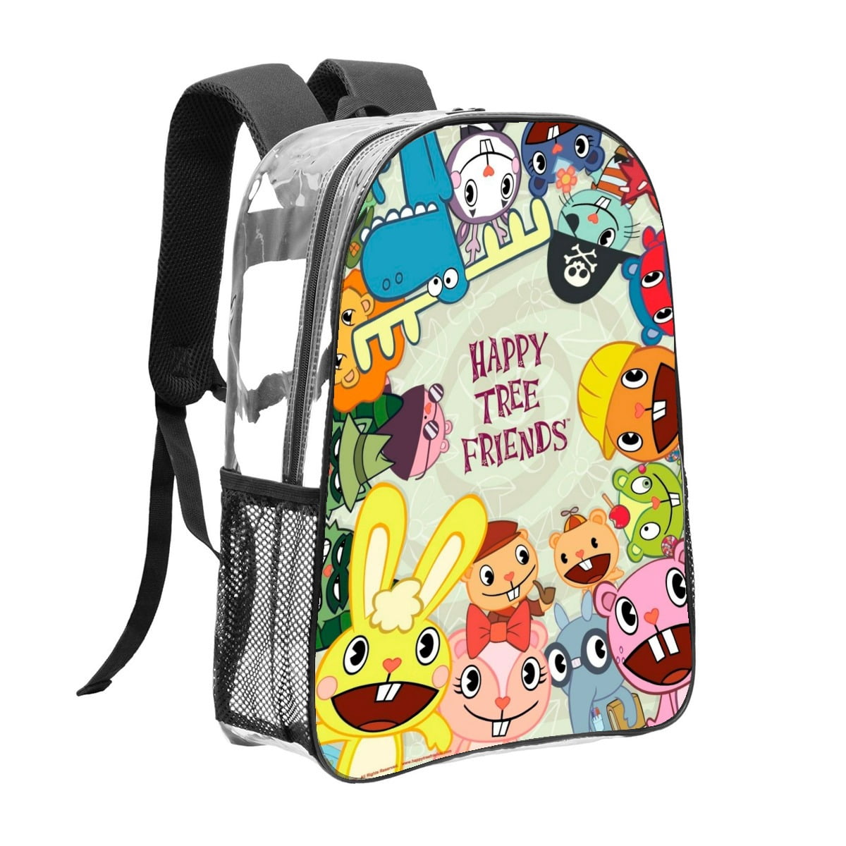 Happy Tree Friends Gift large transparent backpack ladies men's bags ...