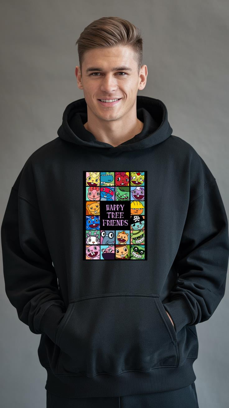 Happy Tree Friends Graphic Tee Fun Cartoon Shirt - Walmart.com