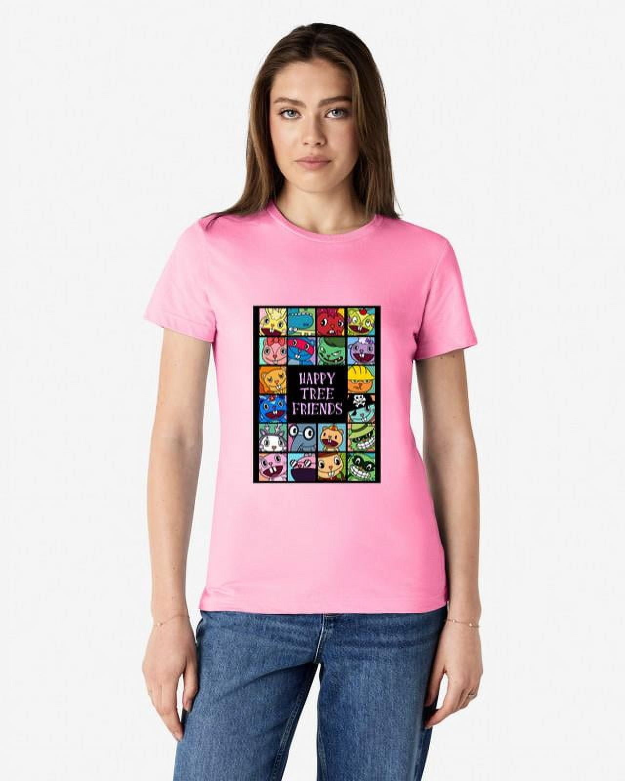Happy Tree Friends Graphic Tee Fun Cartoon Shirt - Walmart.com