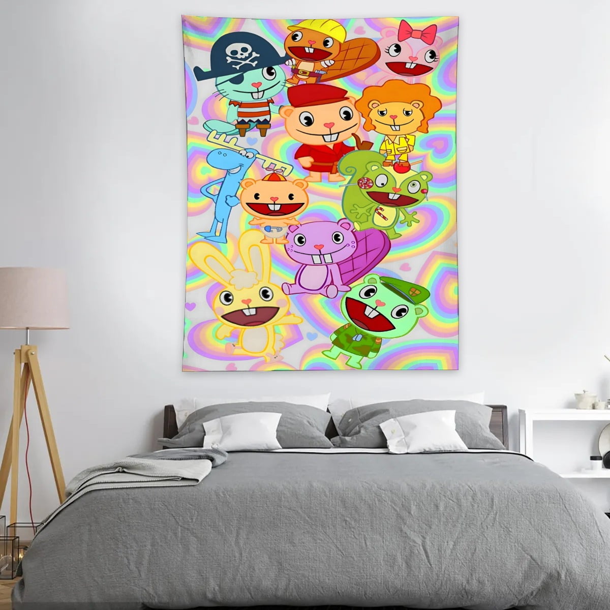 Happy Tree Friends Tapestry 40 x 60 Inches With Vivid Colors Realistic ...