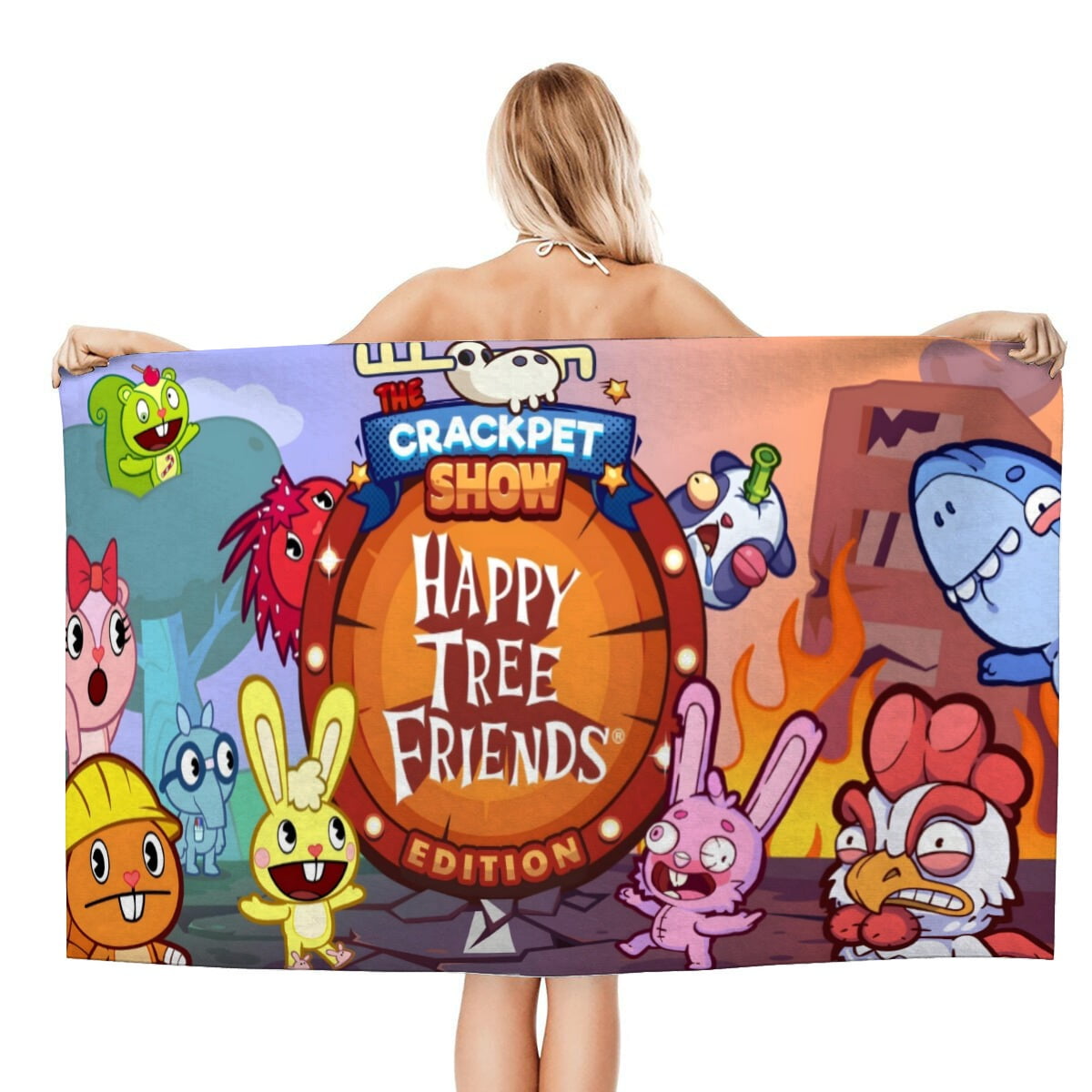 Happy Tree Friends-theme Gifts Quick-dry Beach Towel for Women Girl ...