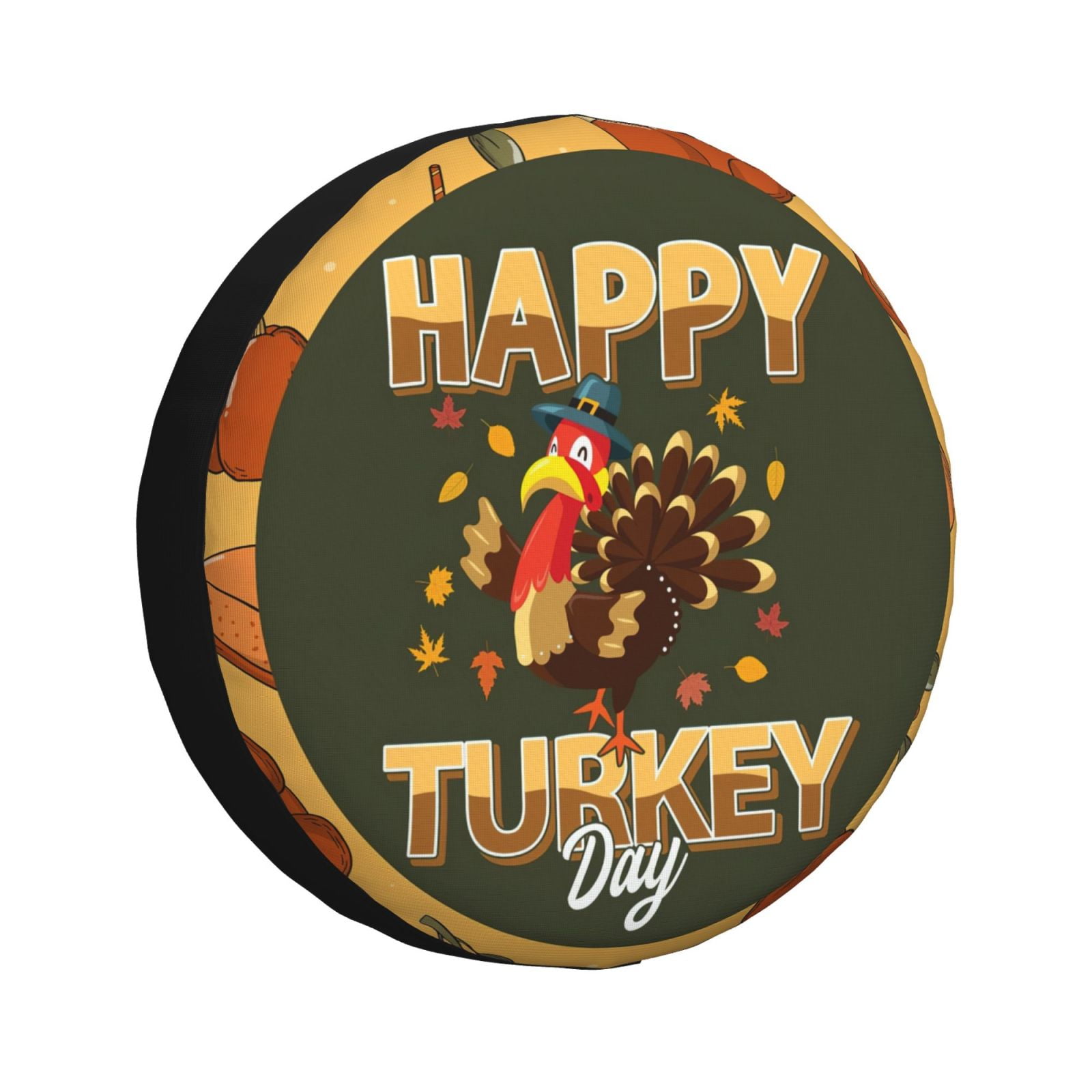 Happy Turkey Day Tire Cover 15" Wheel Protectors Tyre Covers ...