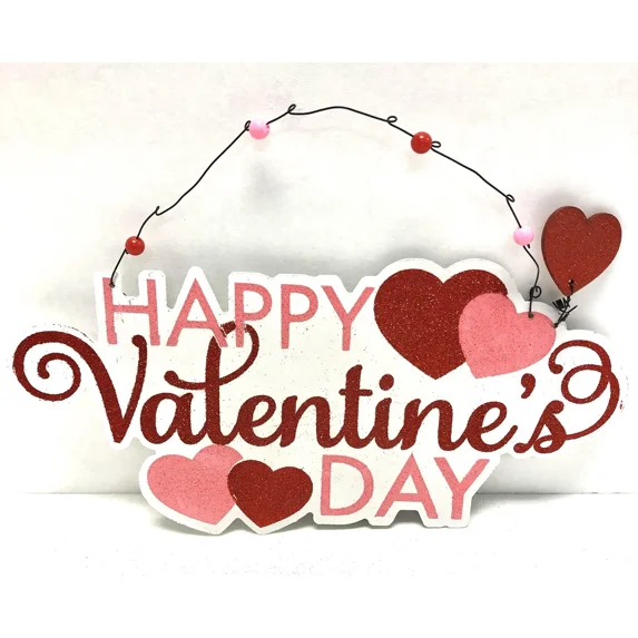 Happy Valentine'S Day Holiday Theme Party Decoration Wire Hanger ...