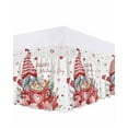 Happy Valentine's Day Bed Skirt Queen Size 16 Inch Drop, Red Gnome Hot ...