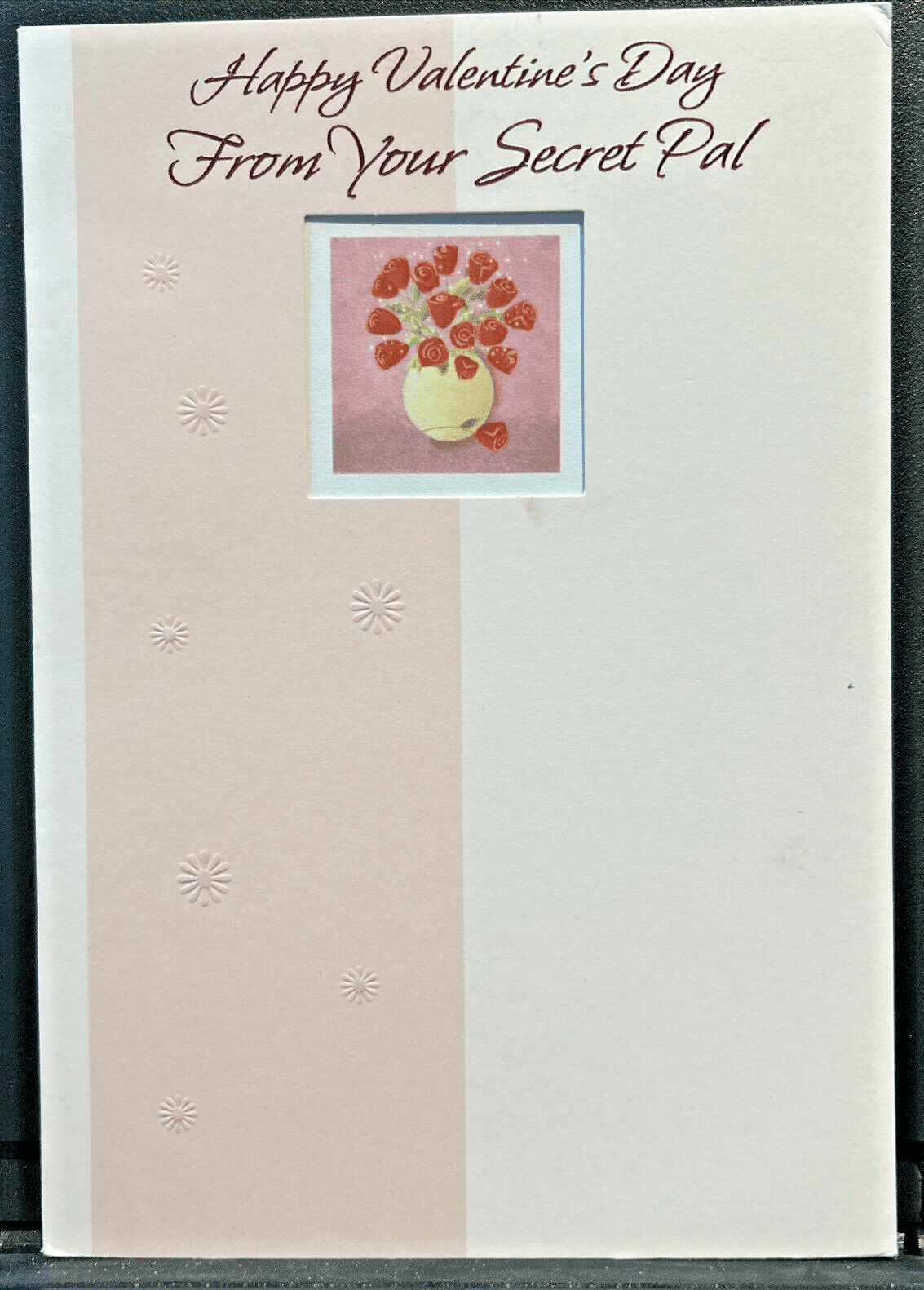 Happy Valentine's Day From Secret Pal Greeting Card w/Envelope ...