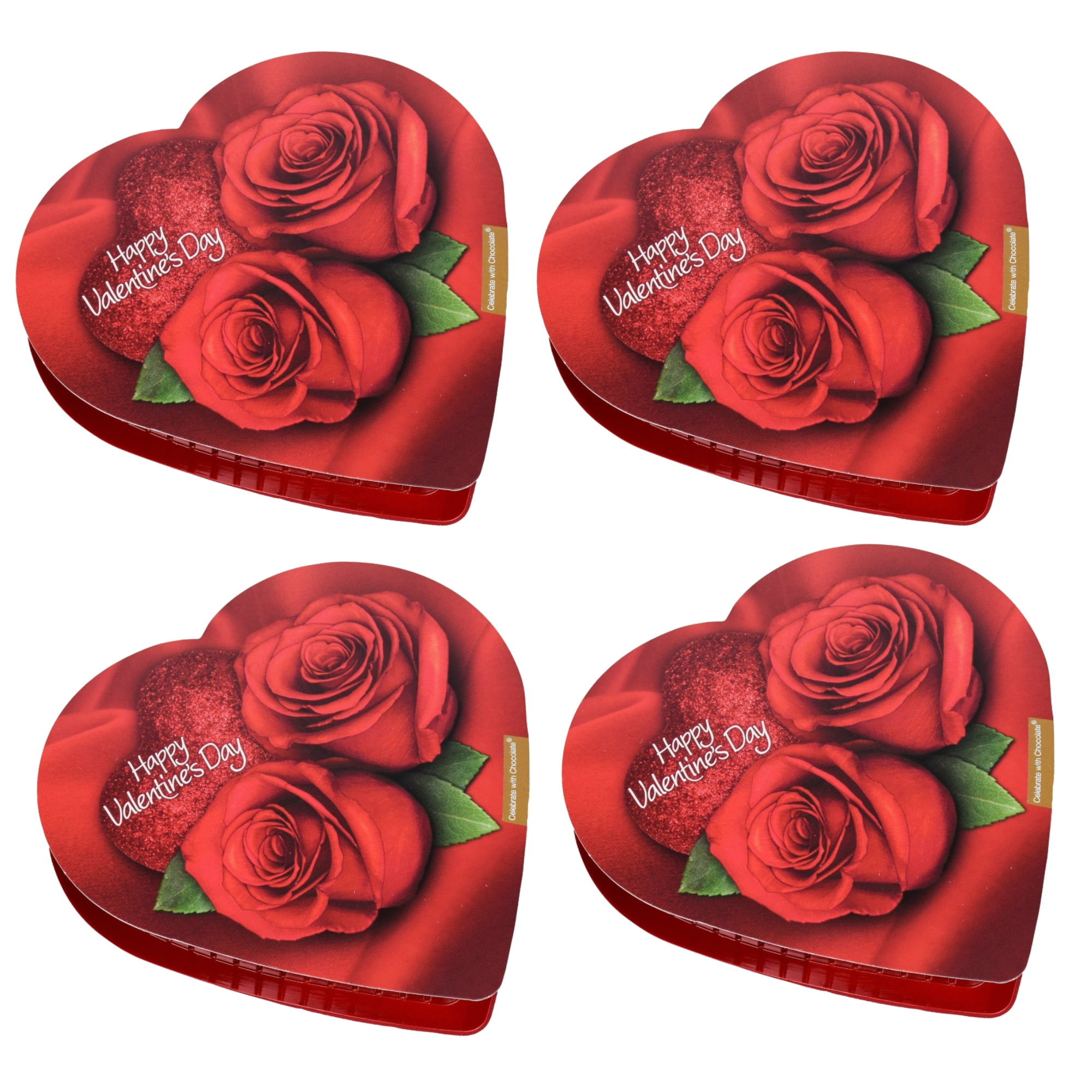 Happy Valentine's Day Heart-Shaped Chocolate Gift Boxes, Assorted ...