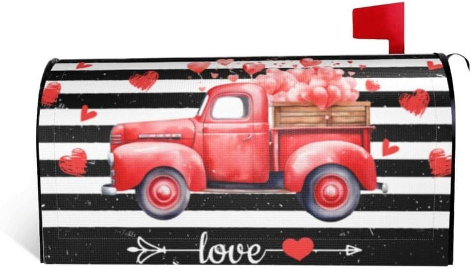 Happy Valentine''s Day Mailbox Cover Magnetic Valentine Mailbox Cover ...