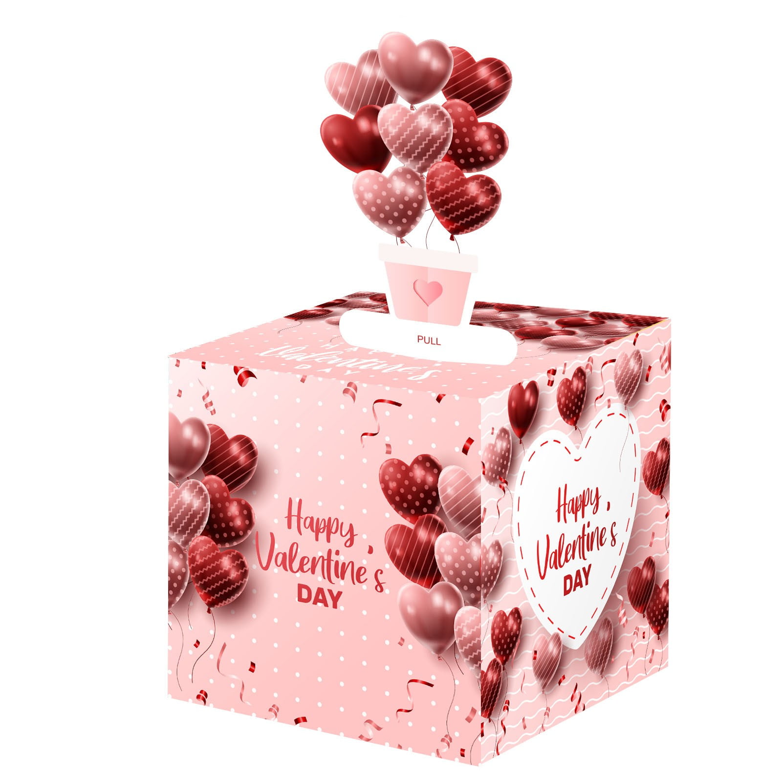 Happy Valentine's Day Money Box for Cash Gift Pull,Money Gift Boxes for ...