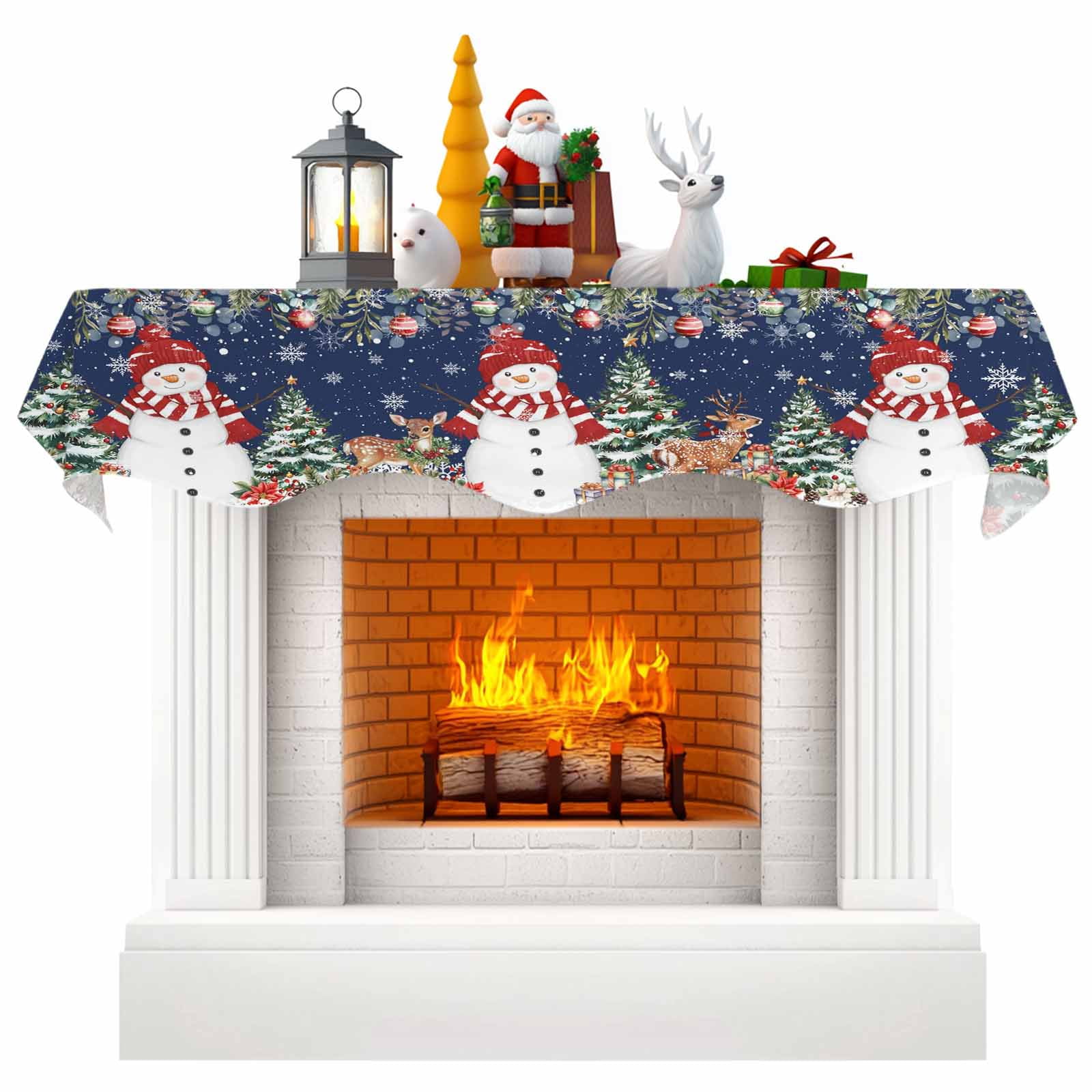 Happy Valentine's Day Round Fitted Tablecloth with Elastic Edge ...