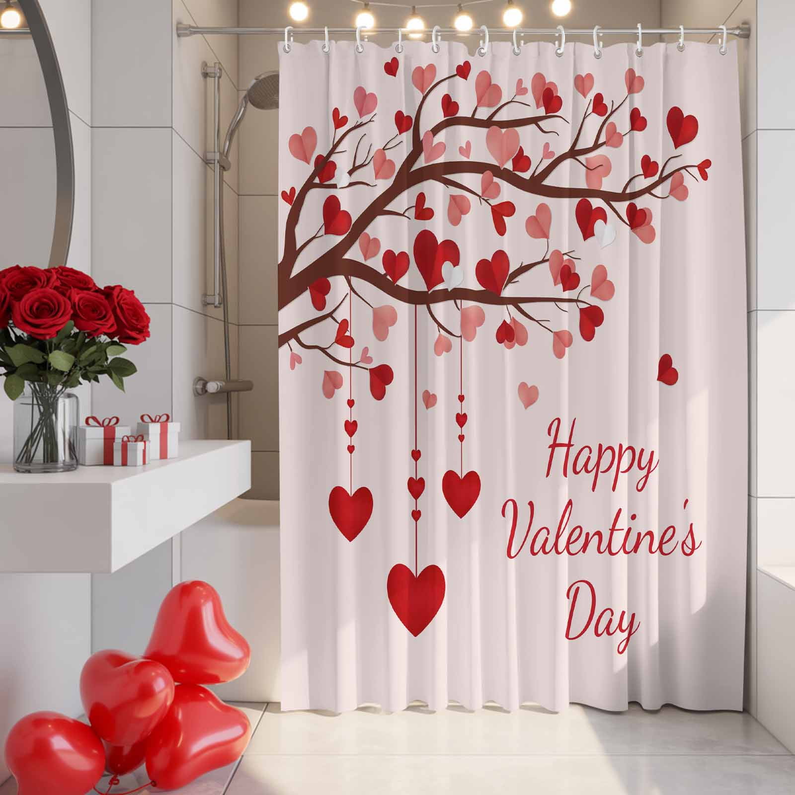 Valentines Day Shower Curtainnull