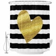 Happy Valentine's Day Shower Curtain Set - Small 36" x 72" Washable ...