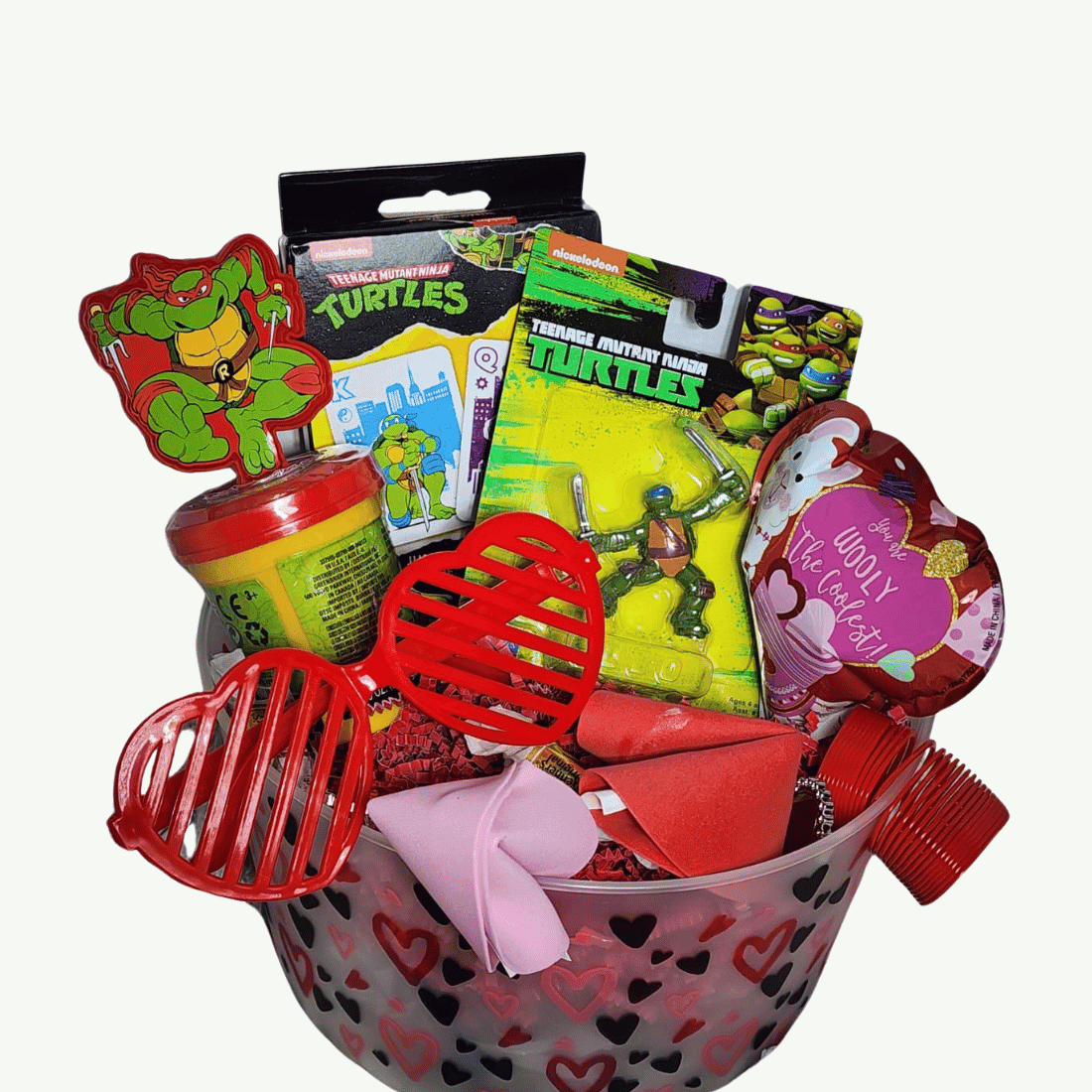 Happy Valentine's Turtle Valentine Valentines Gift Basket Stuffed ...