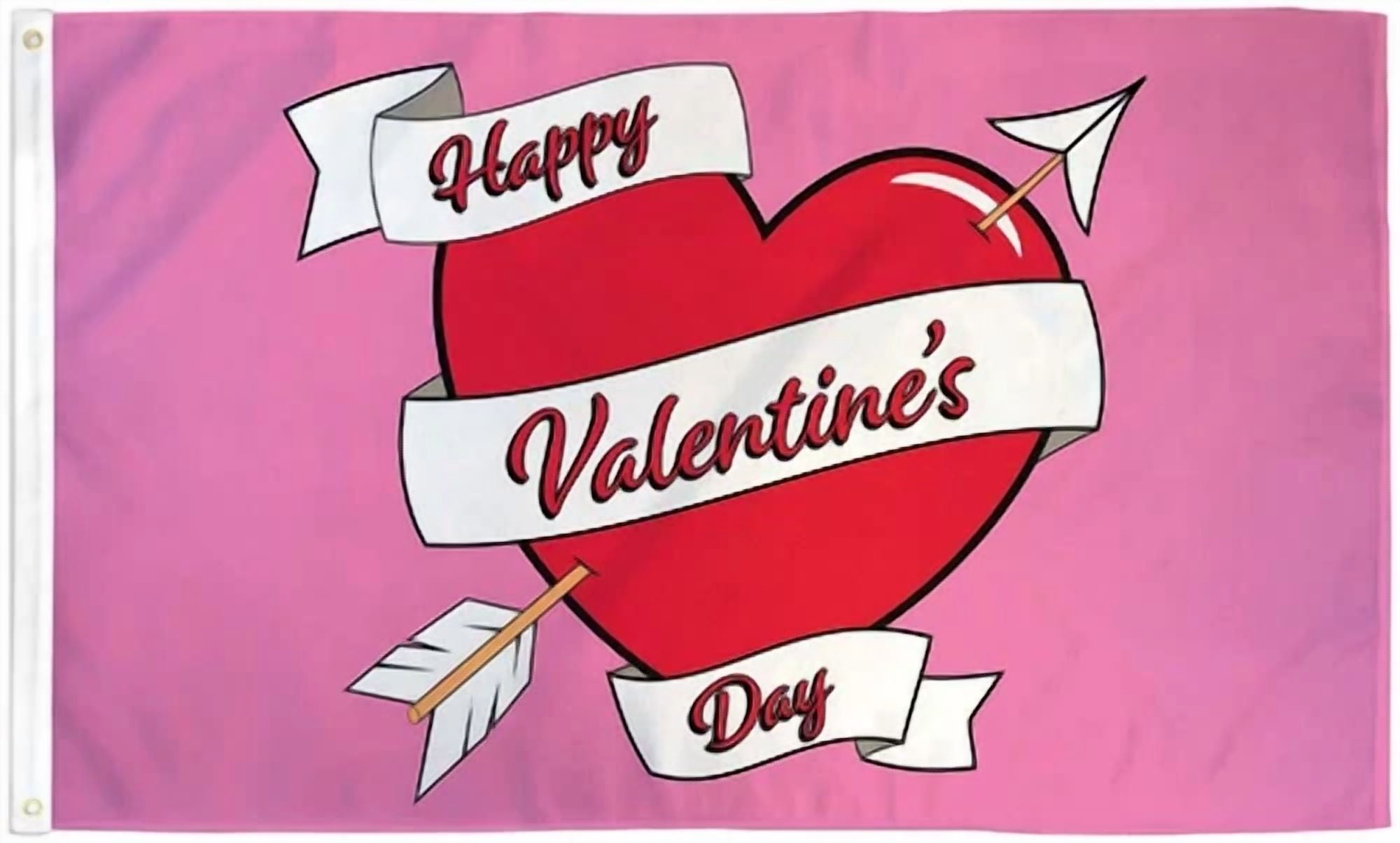 Happy Valentines Day Flag 3X5 Valetine'S Flag Holiday House Flag Love ...