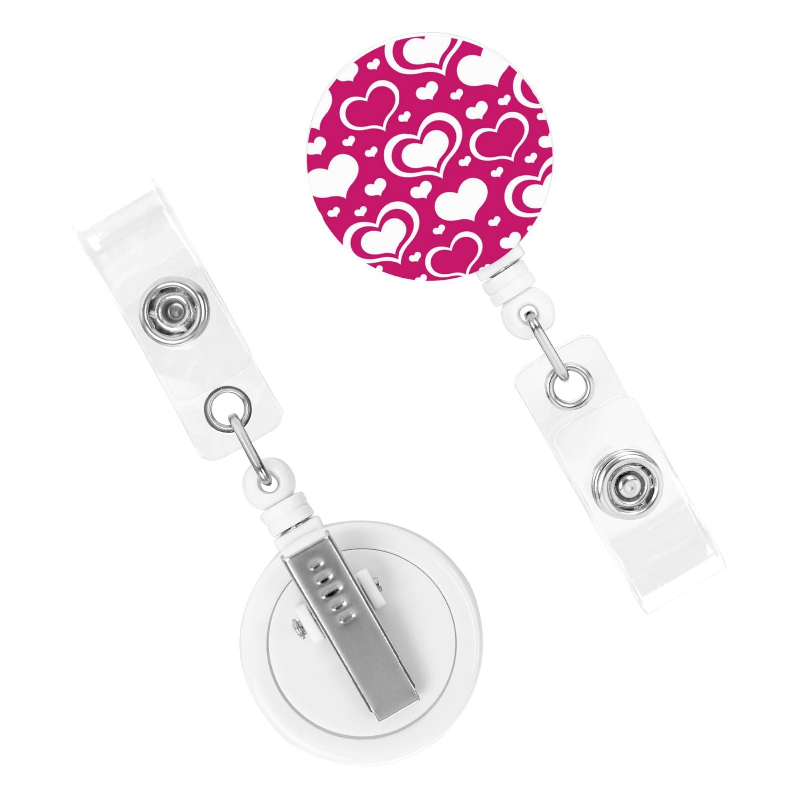 Happy Valentines Day Heart 2025 Badge Reel Retractable Badge Clip Id ...