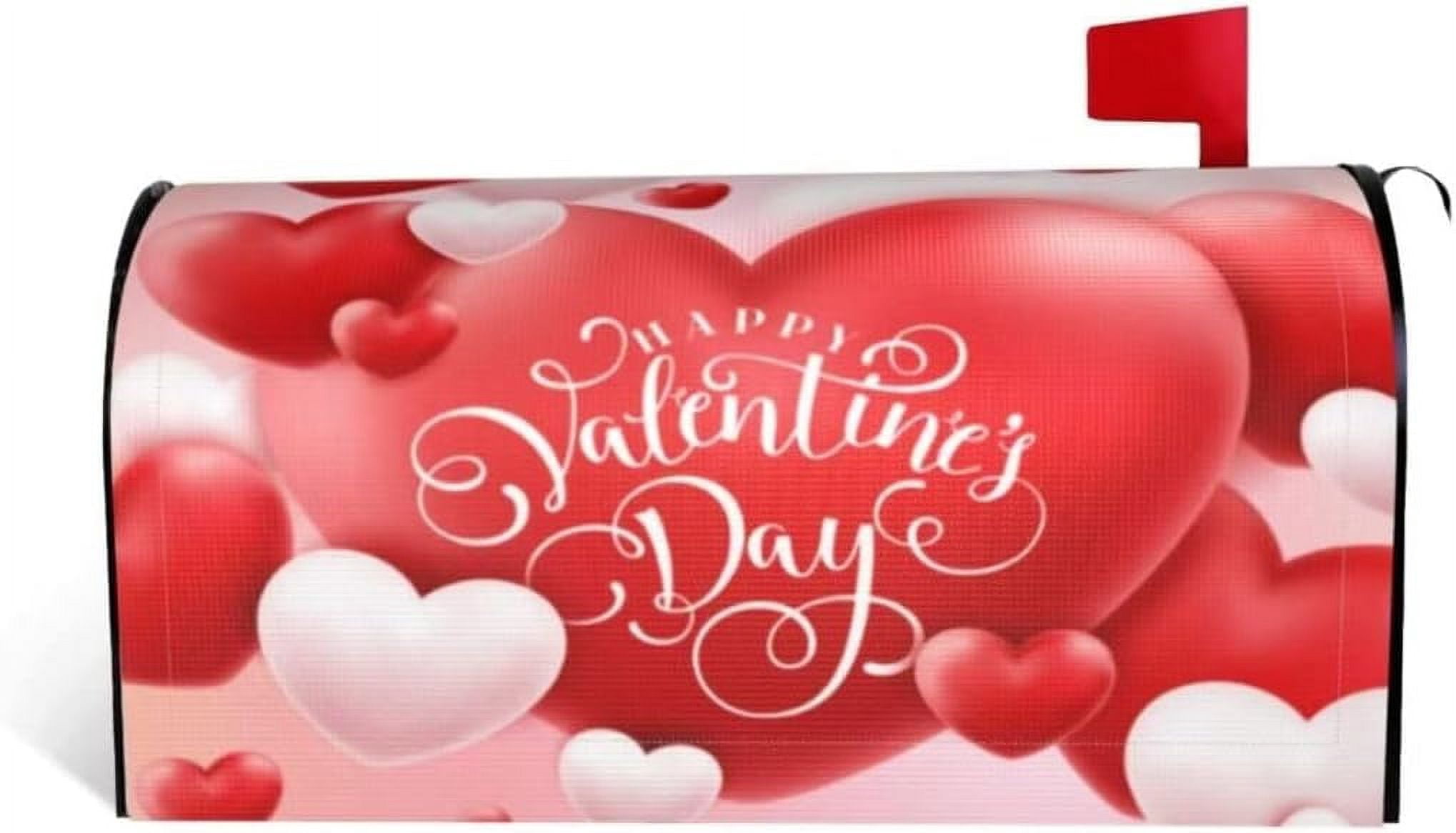 Happy Valentines Day Mailbox Cover Magnetic Standard Size 18" X 21 ...