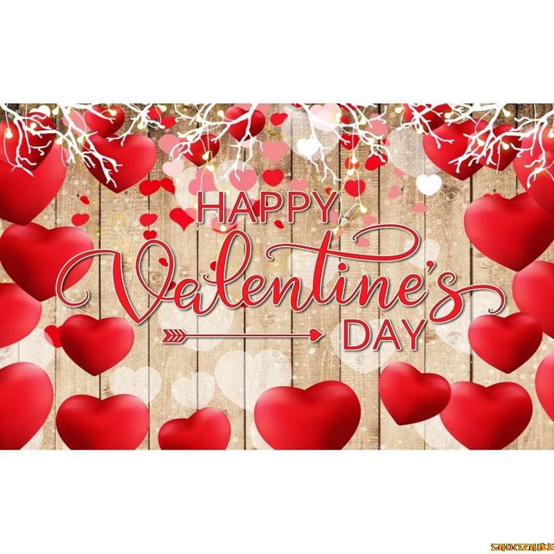 Happy Valtine's Day Theme Photography Background Red Rose Love Heart ...