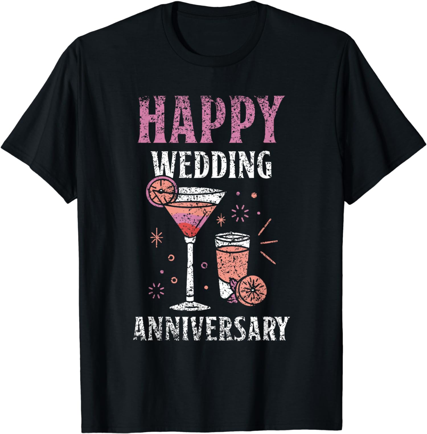 Happy Wedding Anniversary Cute Married Marriage Years T-Shirt - Walmart.com