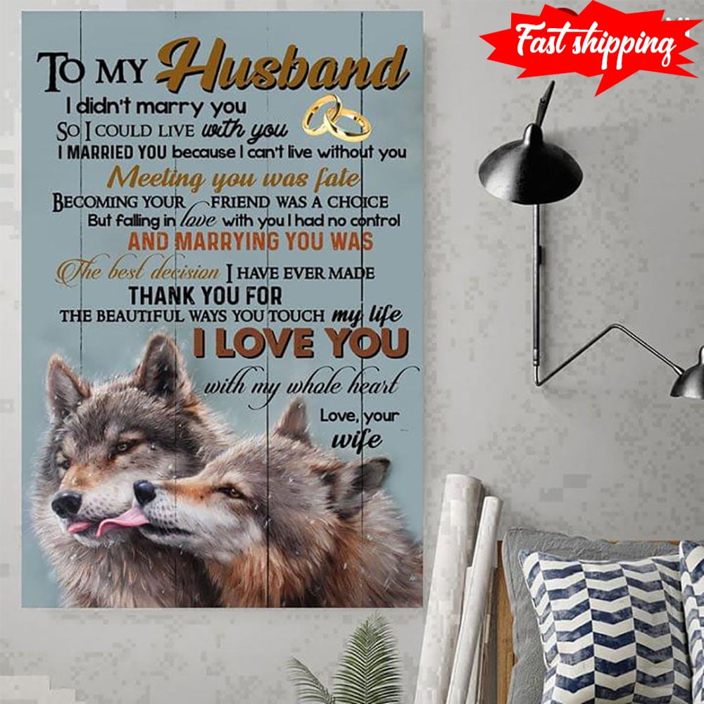 Happy Wolves & Wedding Rings To My Husband I Didn’t Marry You So I ...