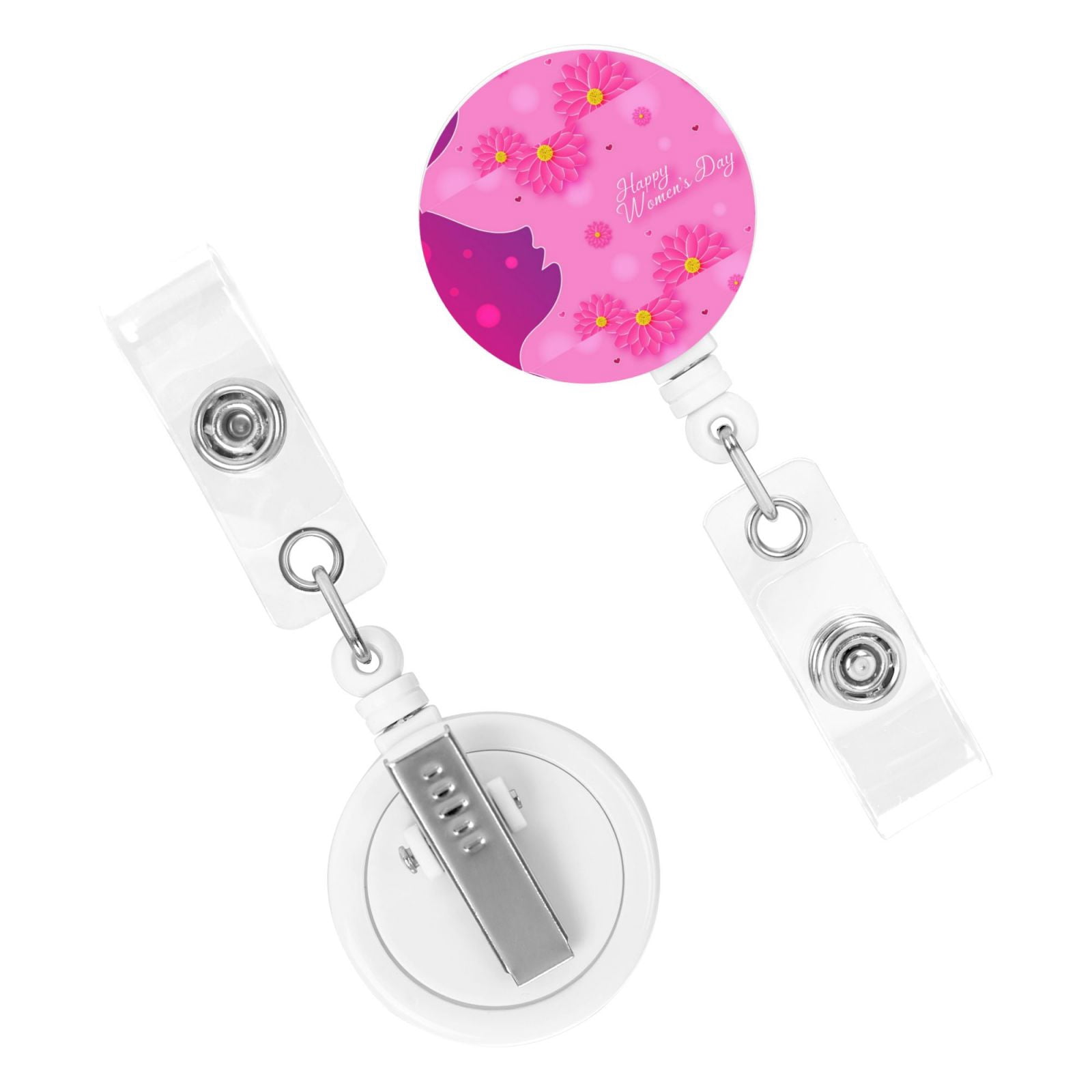 Happy Women'S Day Embrace Equity 2025 Badge Reel Retractable Badge Clip ...