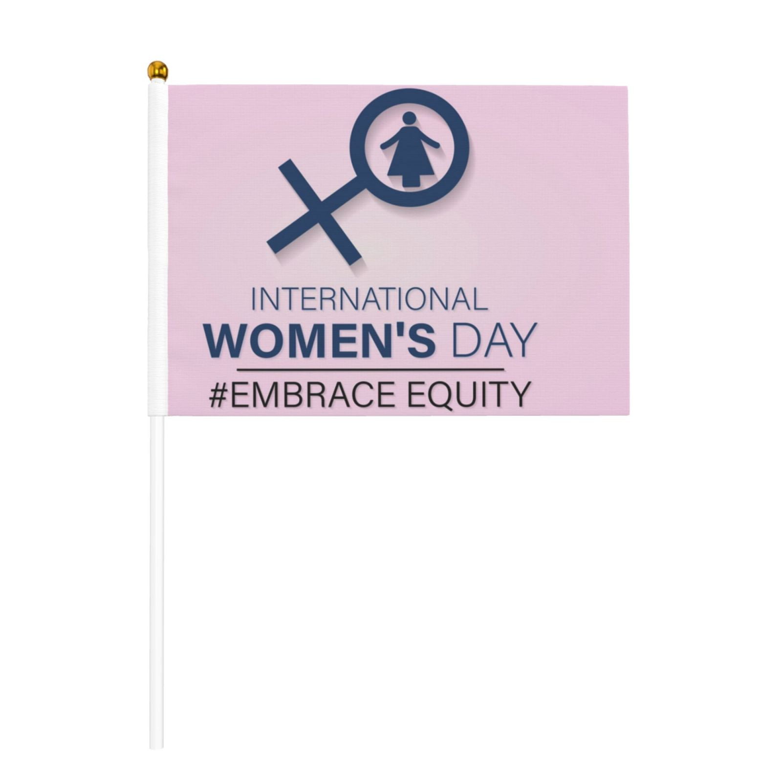 Happy Women'S Day Embrace Equity 2025 Flag Small Mini Hand Held Flags ...