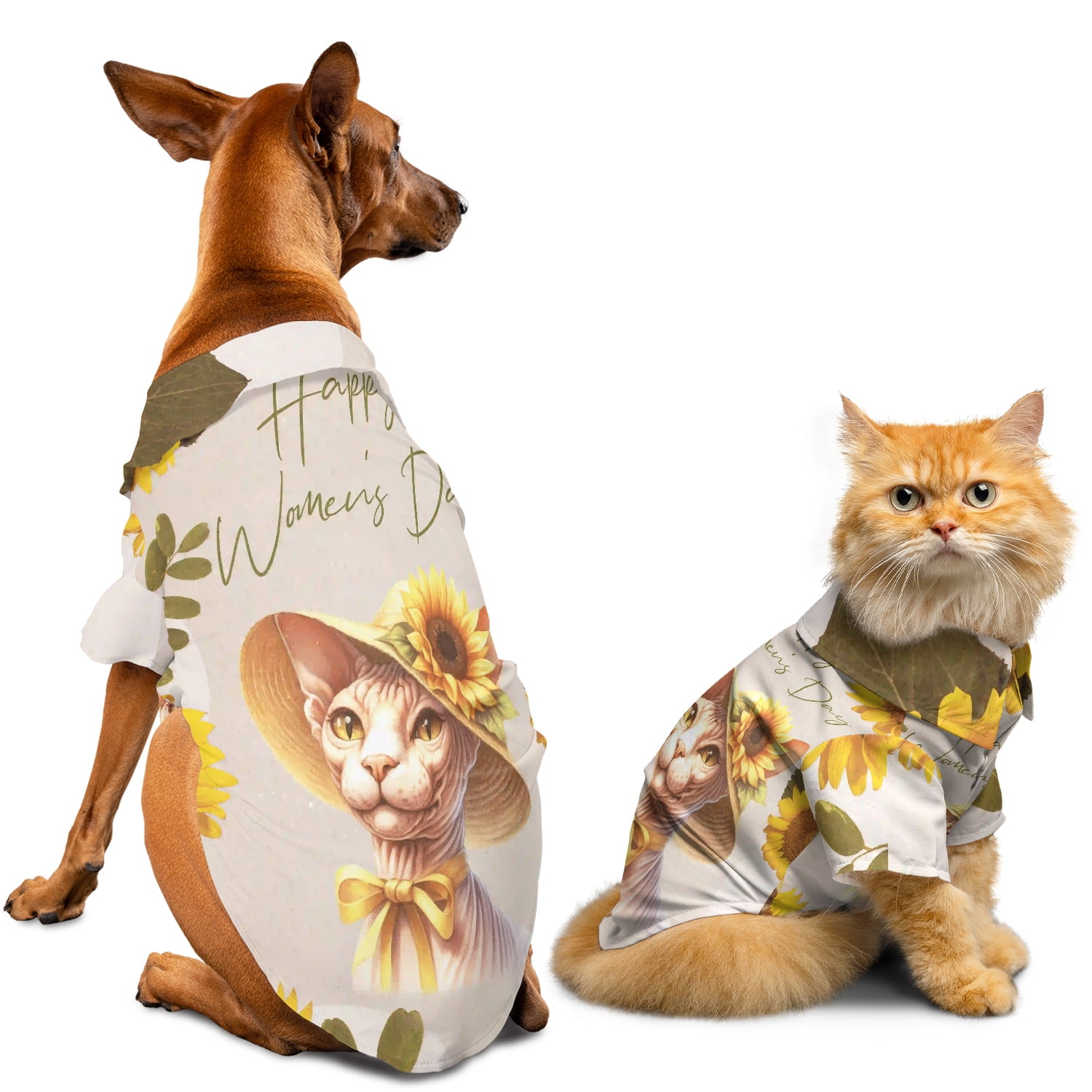 Happy Women's Day Sphynx Sunflower Vintage Proud Mom Hawaiian Summer ...