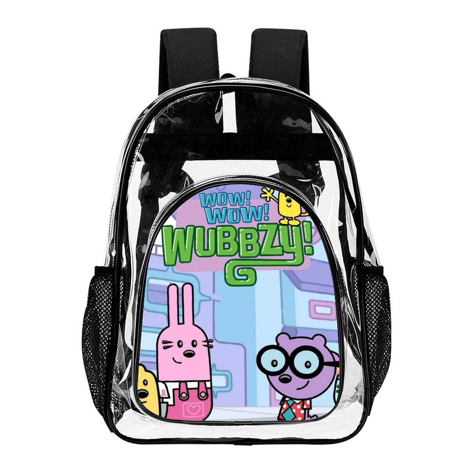 Happy Wow! Wow! Wubbzy! Transparent Backpack Satchel Bookbag Schoolbag ...