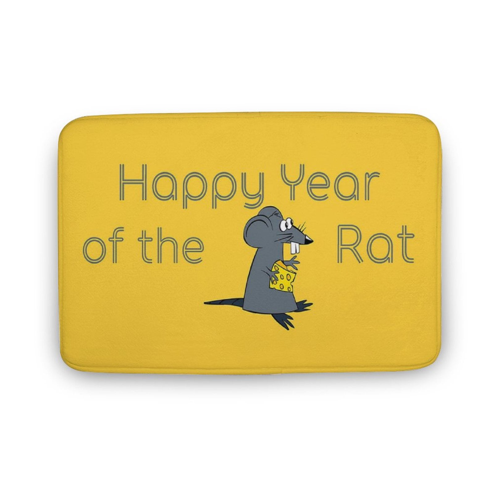 Happy Year Of The Rat Doormat, Rat Lovers Welcome Home Doormat, Family ...