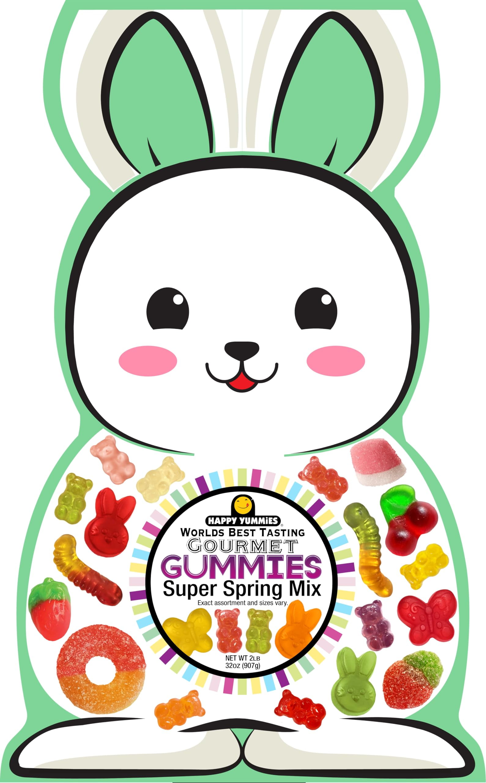 Happy Yummies Gummies, Bunny MSF2 Shaped Gourmet Gummies - Delicious ...