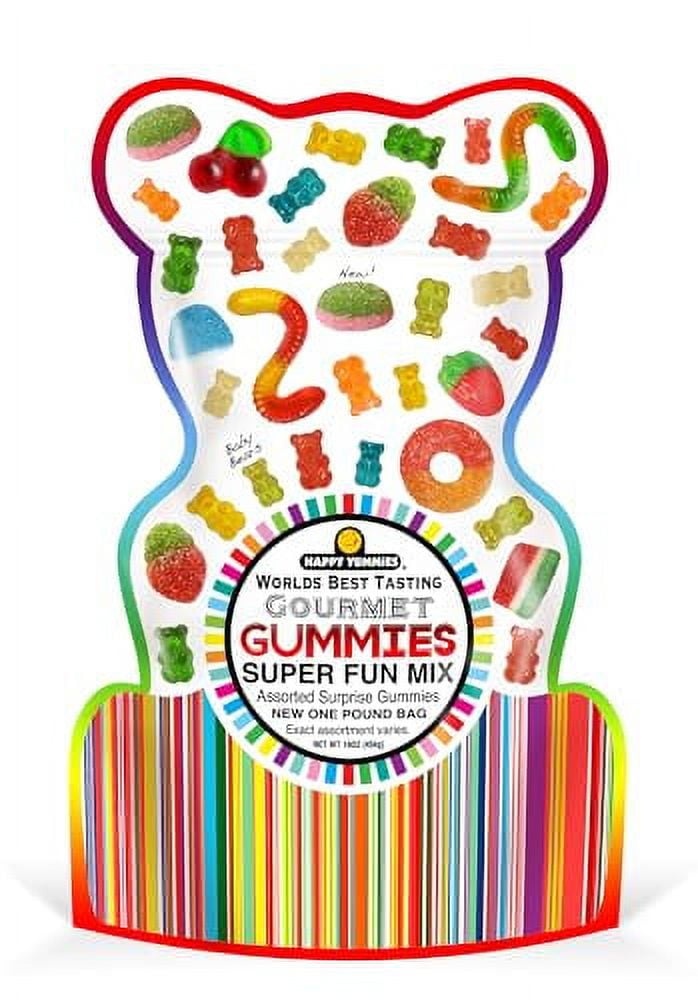 KaJustC Worlds Best Gourmet Gummies, Super Fun Mix, 16oz Resealable ...