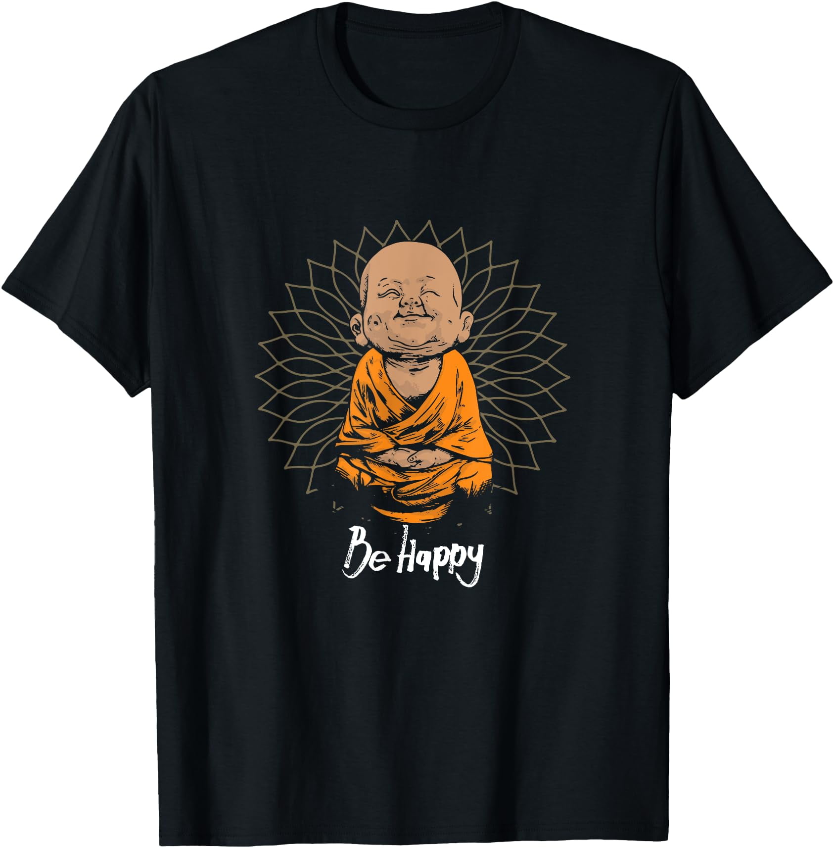 Happy Zen Little Baby Buddha Mandala Tee Gift Idea T-Shirt,Purple Color ...