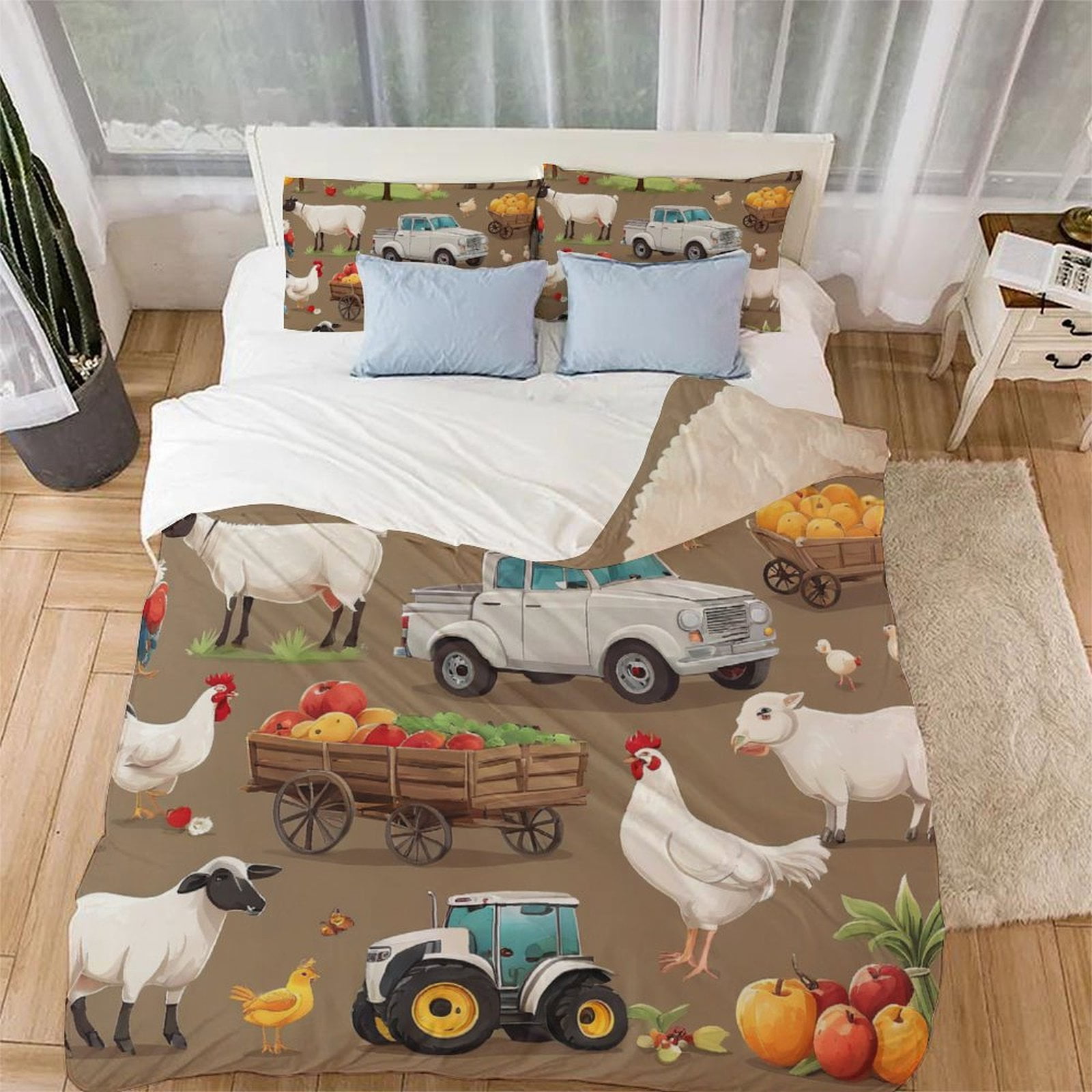 Happy animal farm Bedding Set 3D Printed Comforter Covers Duvet Cover ...