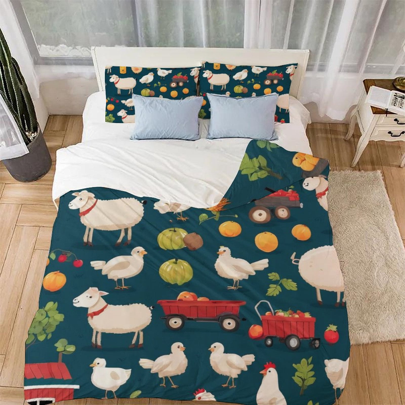 Happy animal farm Bedding Set 3D Printed Quilt Cover Comforter Covers ...