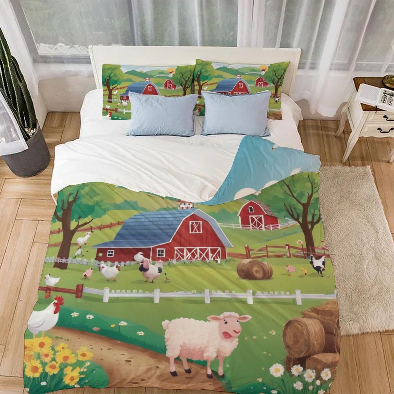 Happy animal farm Bedding Set Quilt Cover 3D Printed Comforter Covers ...