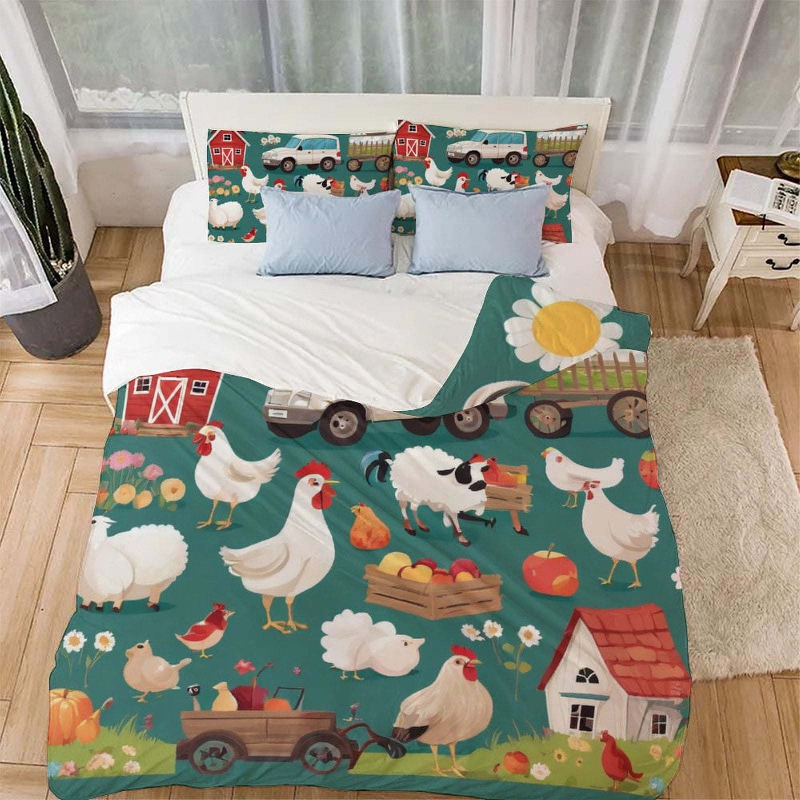 Happy animal farm Bedding Set Quilt Cover 3D Printed Comforter Covers ...