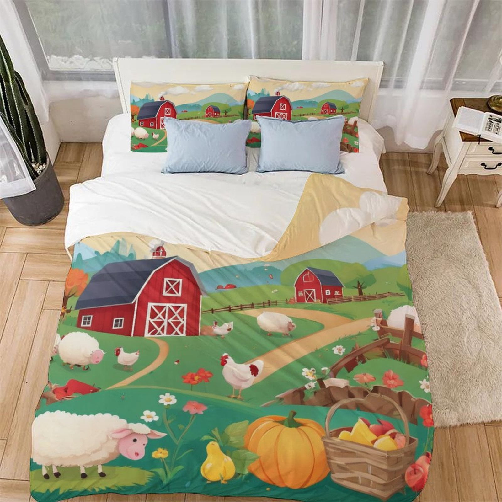 Happy animal farm Bedding Set Quilt Cover 3D Printed Duvet Cover ...