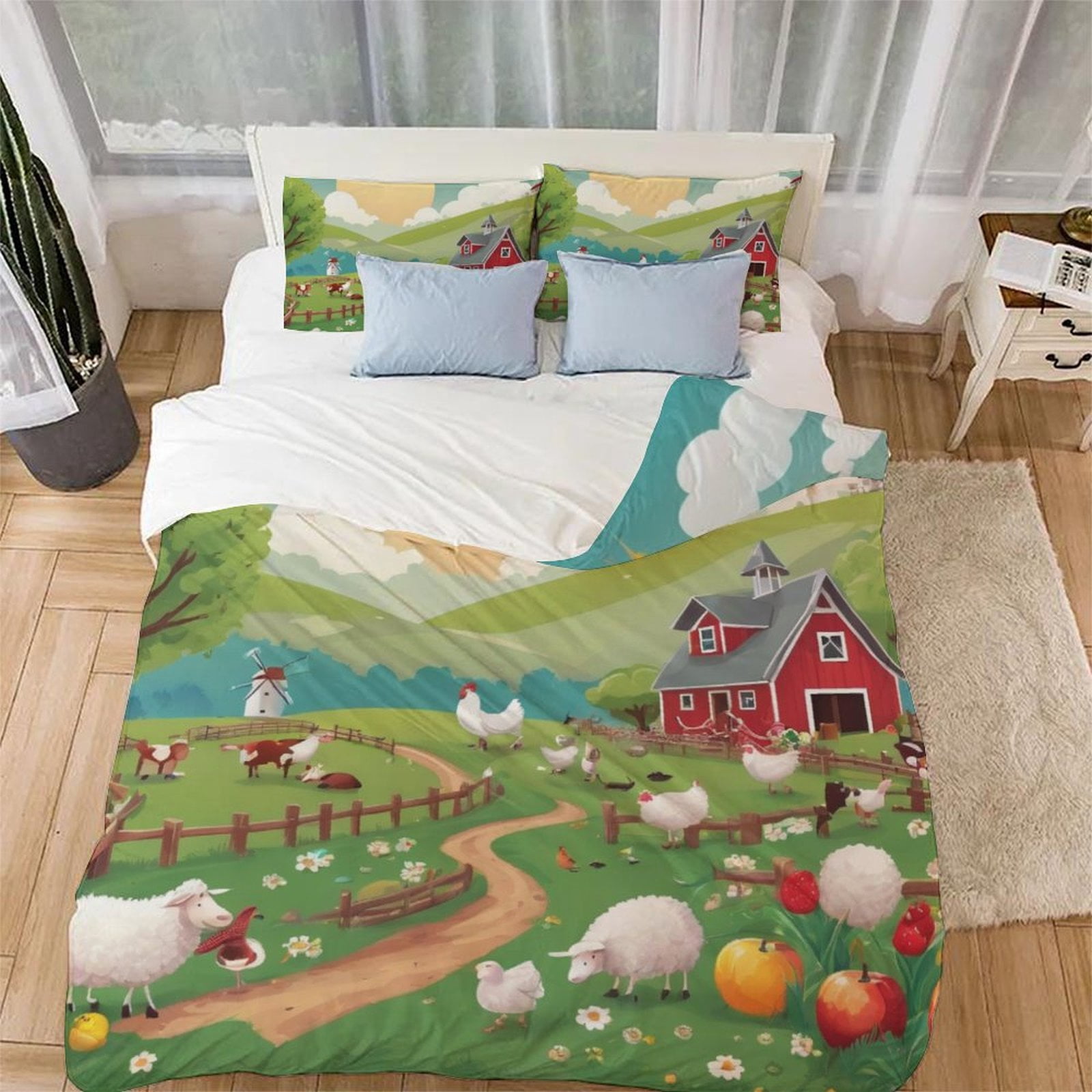 Happy animal farm Bedding Set Quilt Cover 3D Printed Duvet Cover ...