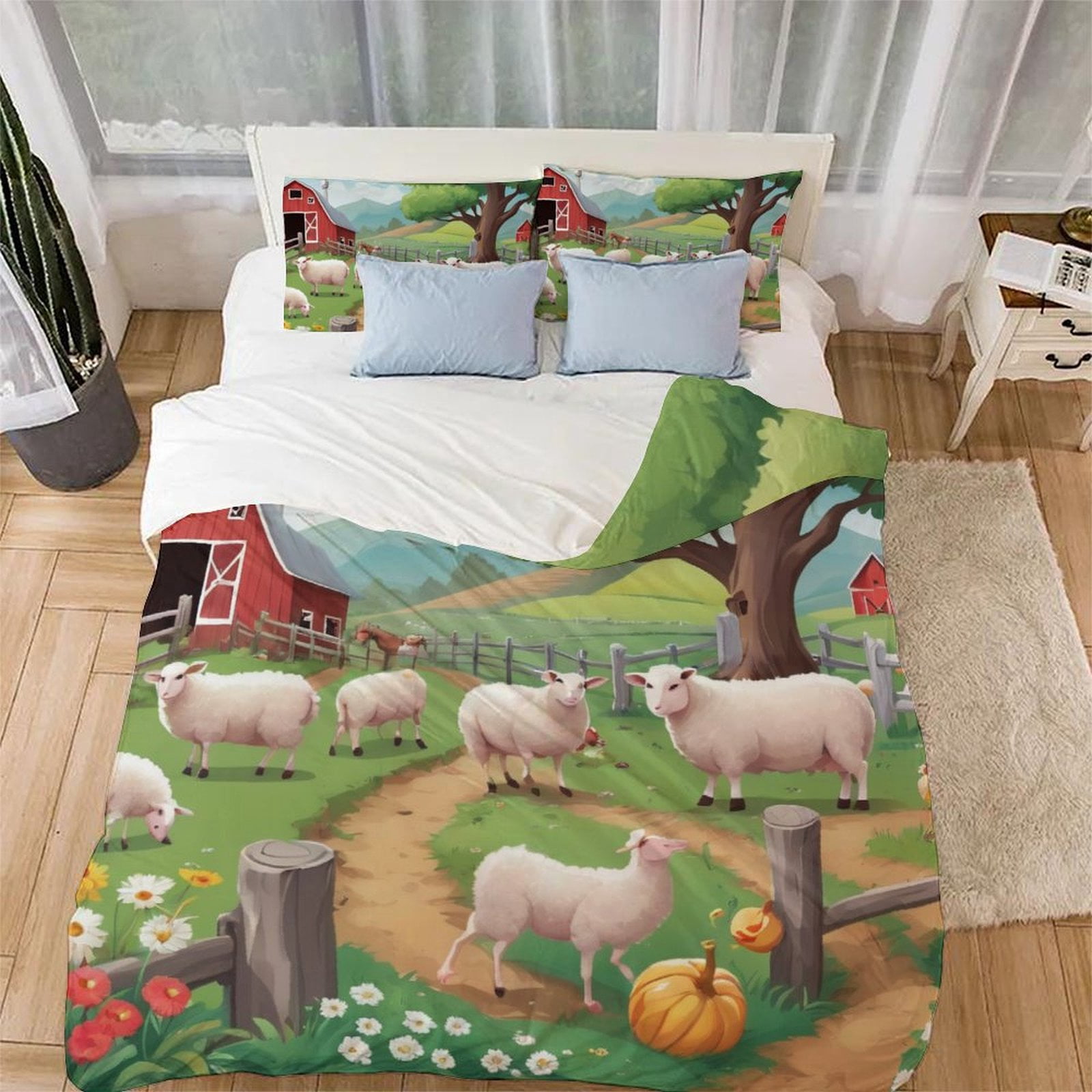 Happy animal farm Bedding Set Quilt Cover 3D Printed Duvet Cover ...