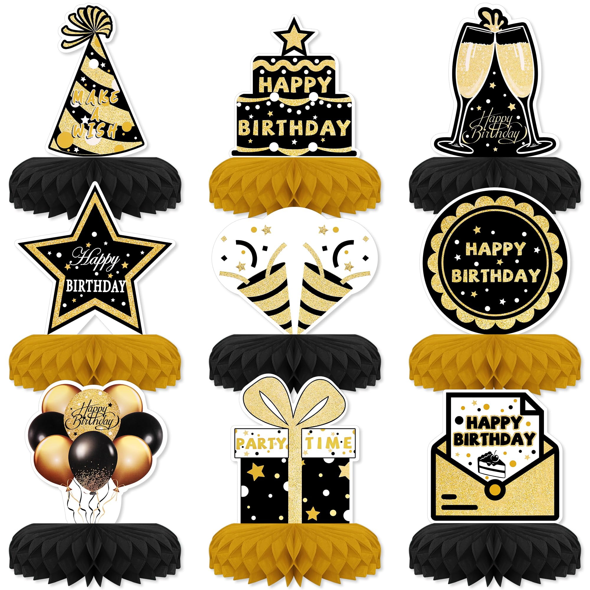 Happy birthday Theme Party Decorations,9 PCS KSKSPE Happy birthday ...