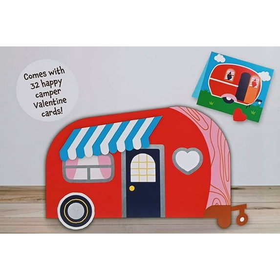 Happy Camper Camping Mailbox Decorating Kit with Valentine Cards ...