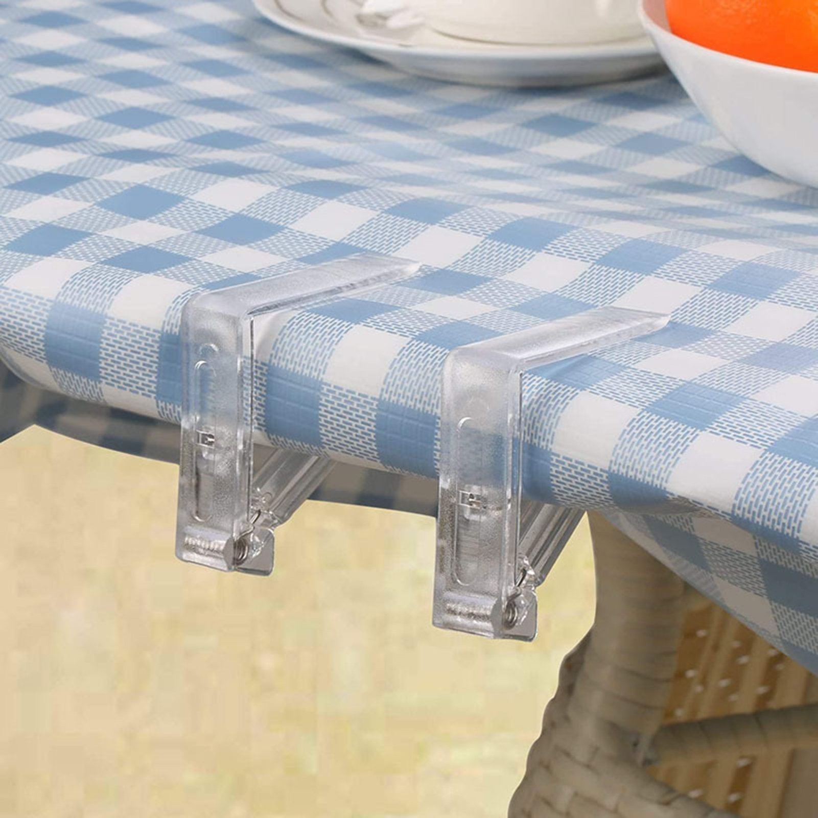 Happy date 8Pcs Triangle Table Picnic Table Clips, Plastic Table Cloth ...