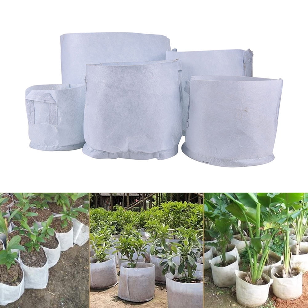 Happy date Nursery Growing Bags, Fabric Seedling Pots Non-Woven Pouch ...