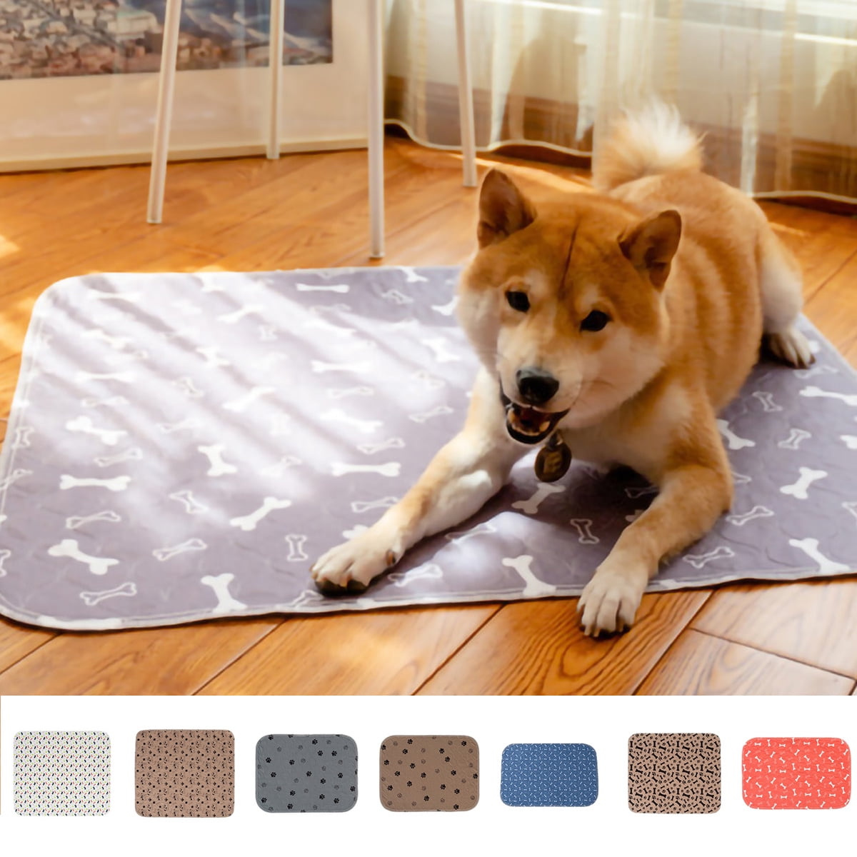 Happy date Reusable Dog Pee Pads for Dogs - Waterproof Potty Training ...