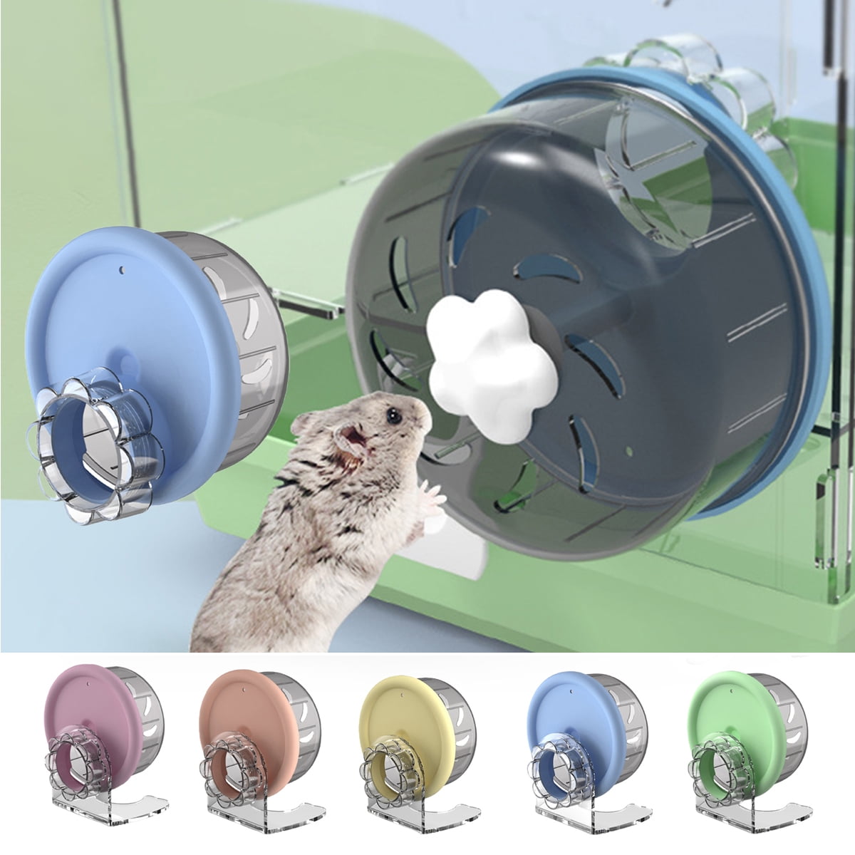 Happy date Super-Silent Hamster Exercise Wheels: - Quiet Spinner ...