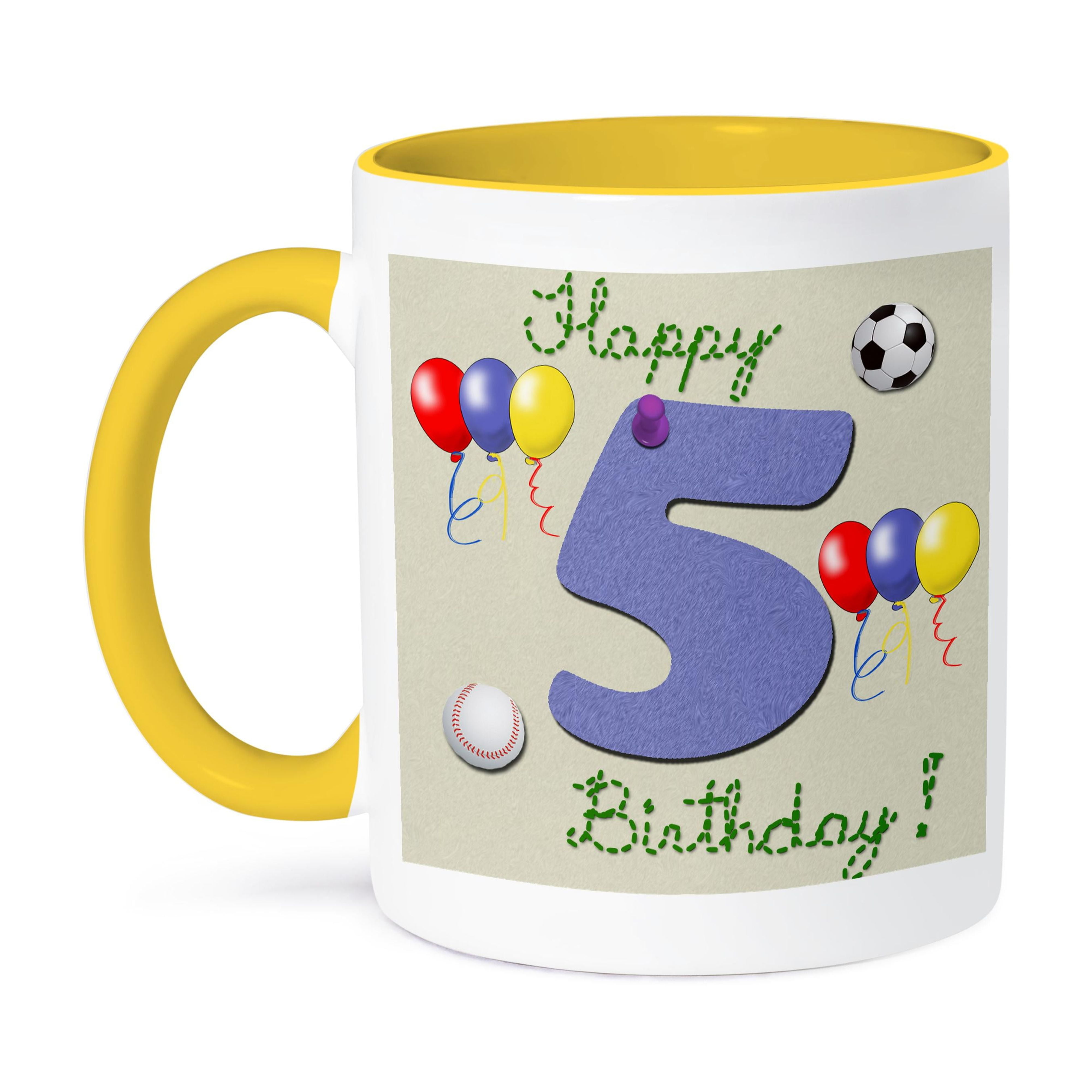 3dRose, Happy fifth birthday. Digital scrapbook design for boys with a ...