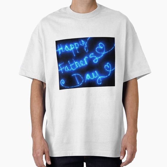 Happy her's Day Blue Lights Shirt, Dad Graphic Tee - Walmart.com