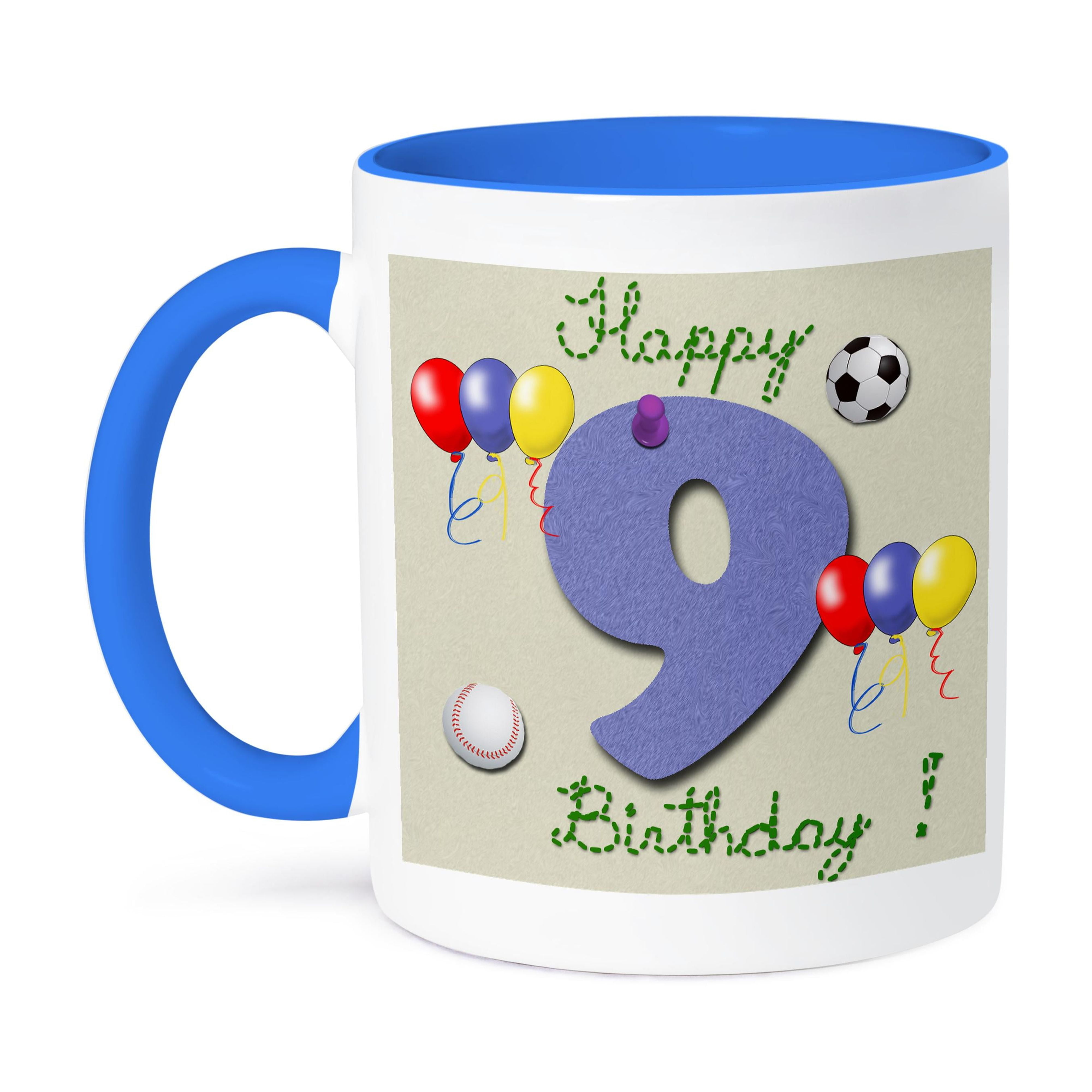 3dRose, Happy ninth birthday. Digital scrapbook design for boys with a ...