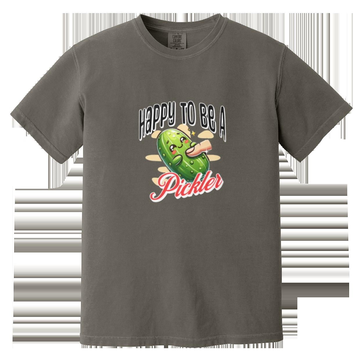Happy to Be a Pickler Cute Green Pun Humor Gift Comfort Color T-shirt ...